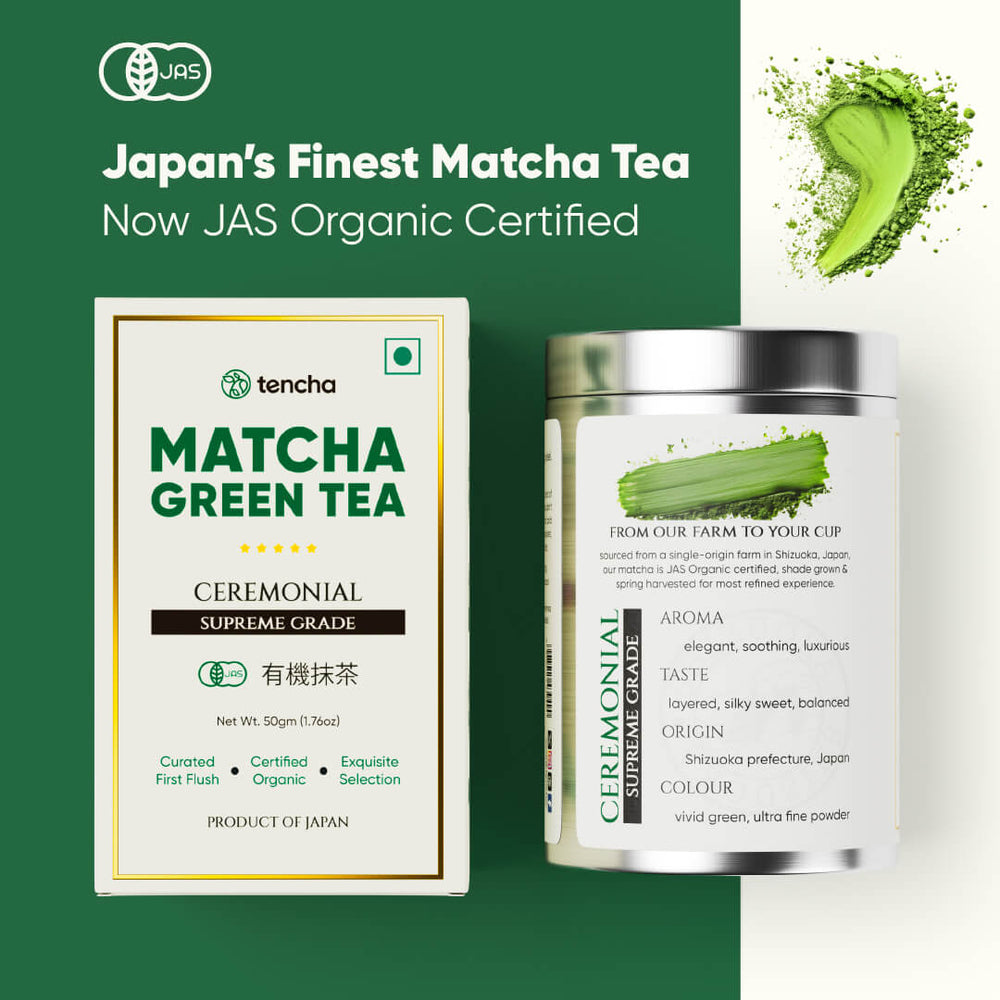 Buy Premium Japanese Matcha Green Tea Online | Tencha India