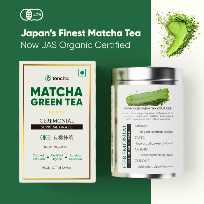 Buy Premium Japanese Matcha Green Tea Online | Tencha India