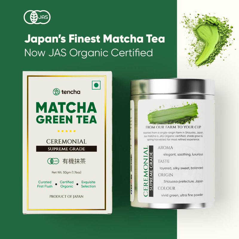 Buy Premium Japanese Matcha Green Tea Online | Tencha India