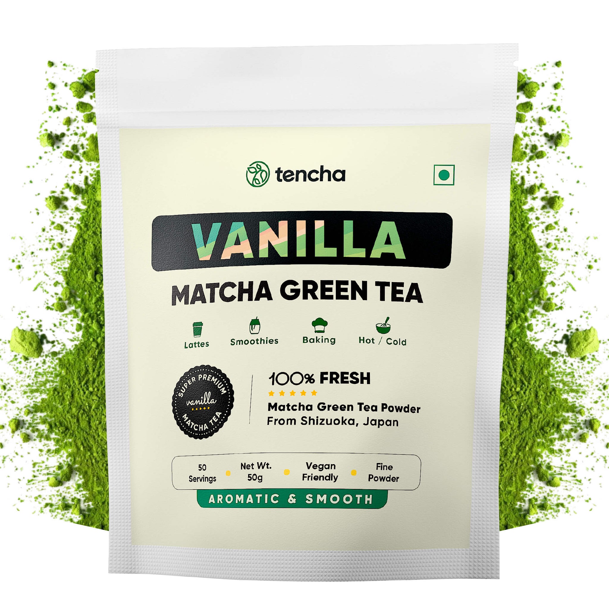 Vanilla Matcha | Japanese Green Tea Powder from Tencha