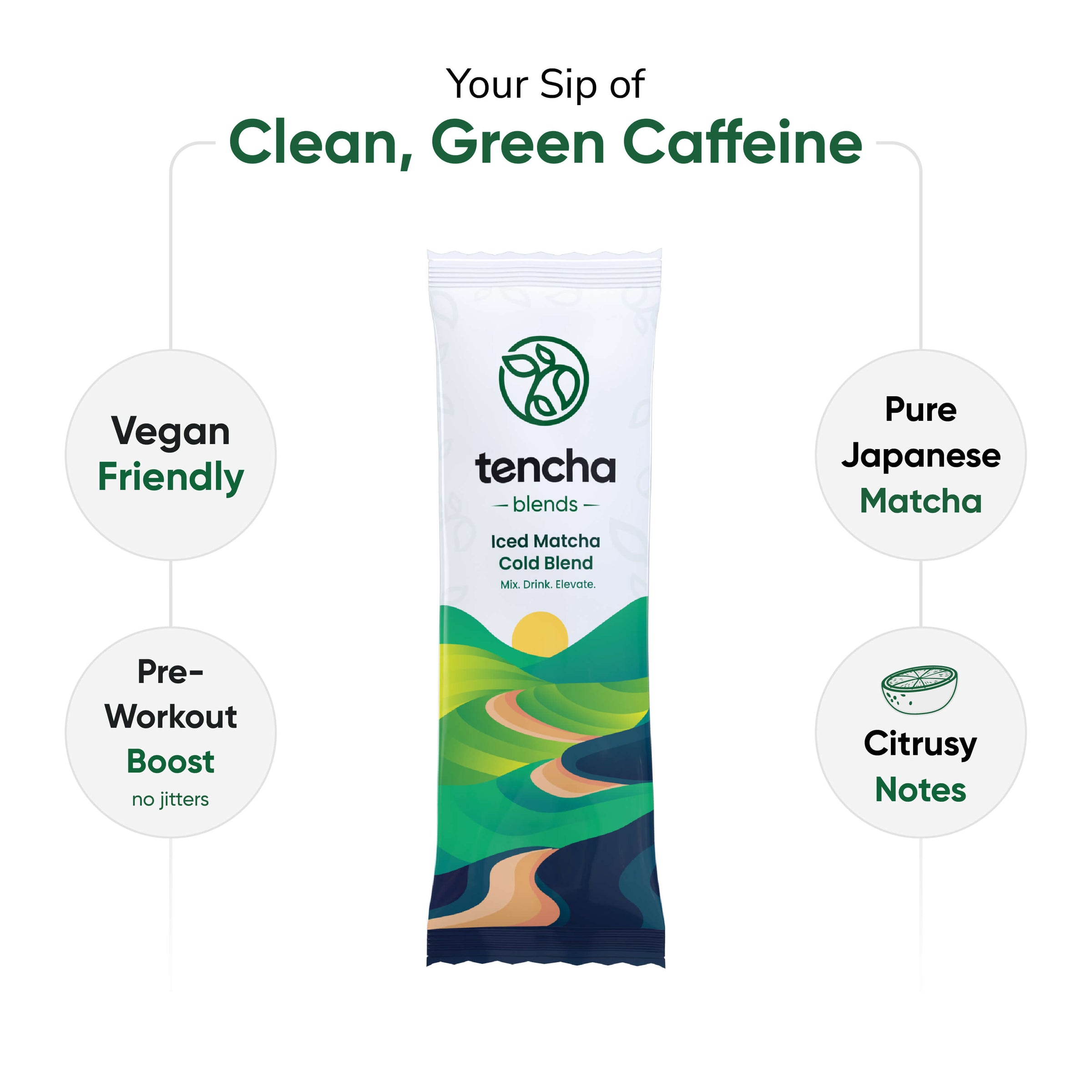 Iced Matcha | Japanese Green Tea For Energy & Focus - Tencha